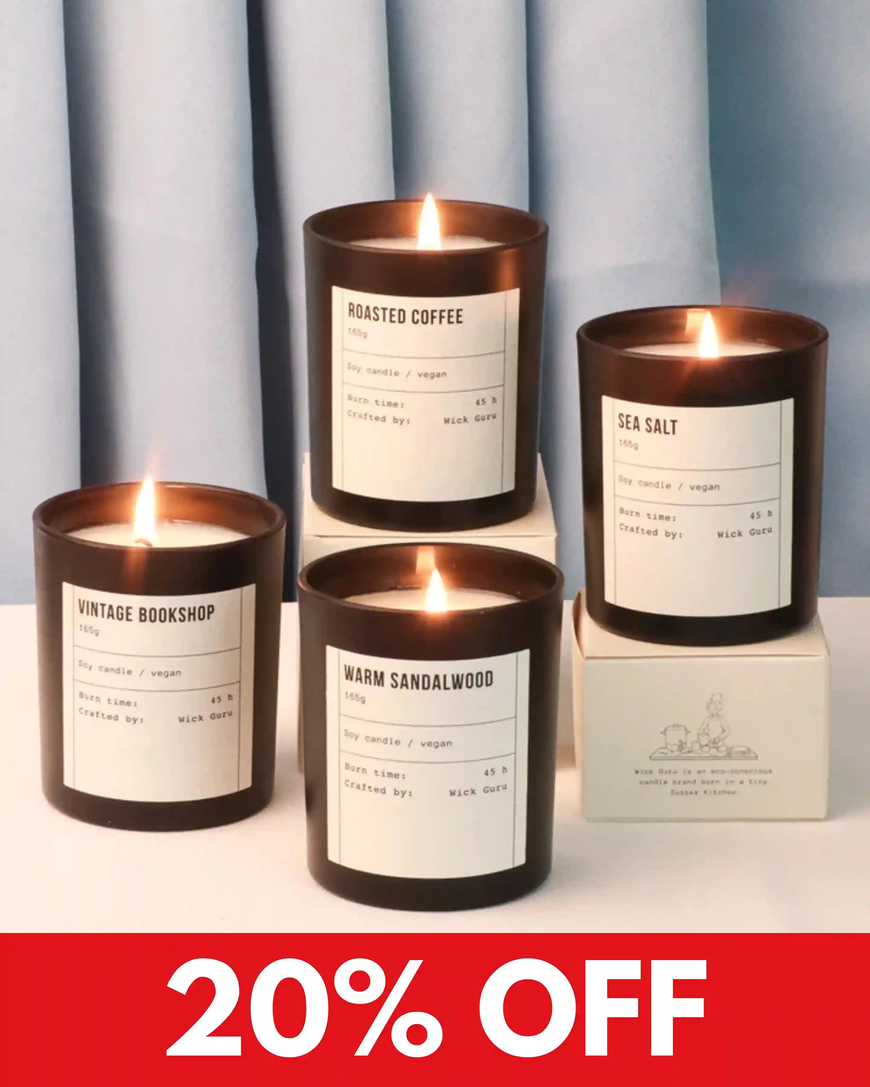 Candle Bundle for Men | 20% Off, Soy Wax, Unique Gift – Wick Guru