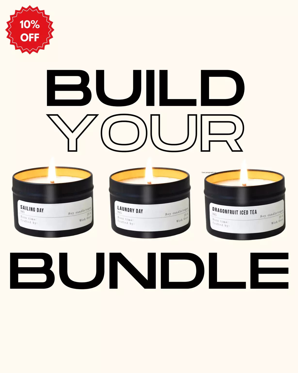 Build Your Own Tin Candle Bundle | Soy Wax, Vegan – Wick Guru
